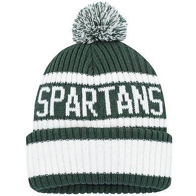 Men's '47 Green Michigan State Spartans Bering Cuffed Knit Hat with Pom