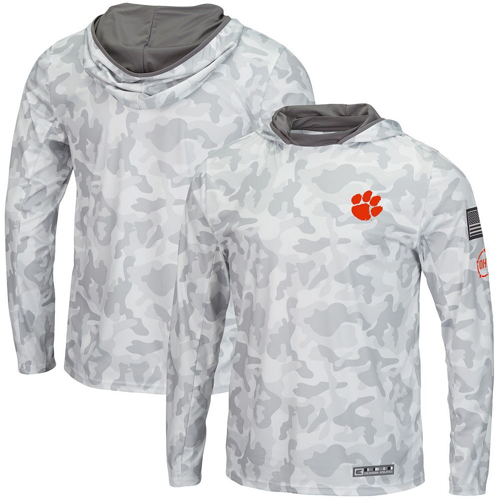 Men's Colosseum Arctic Camo Clemson Tigers OHT Military Appreciation ...