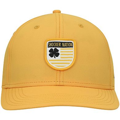 Men's Yellow Wichita State Shockers Nation Shield Snapback Hat
