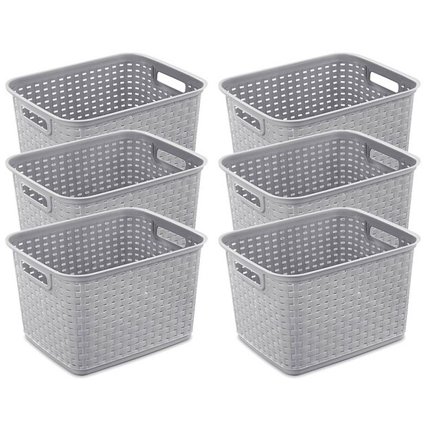 Tall Wicker Laundry Basket