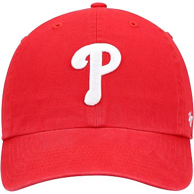 Youth '47 Red Philadelphia Phillies Team Logo Clean Up Adjustable Hat