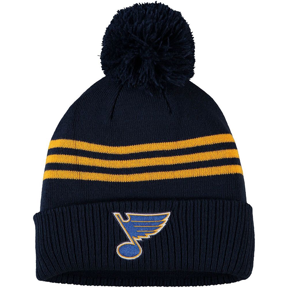 Men's adidas Navy St. Louis Blues Locker Room Three Stripe Cuffed Knit ...
