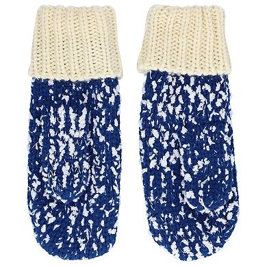 FOCO Royal Los Angeles Dodgers Confetti Cream Mittens