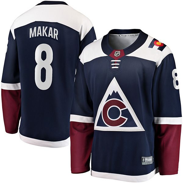 Men's Fanatics Branded Cale Makar Navy Colorado Avalanche Alternate ...