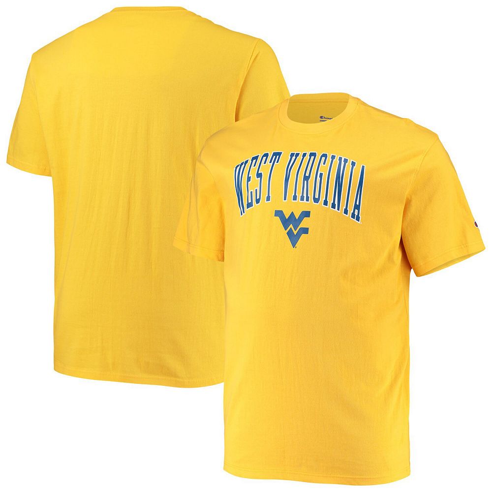 Men's Champion Gold West Virginia Mountaineers Big & Tall Arch Over ...