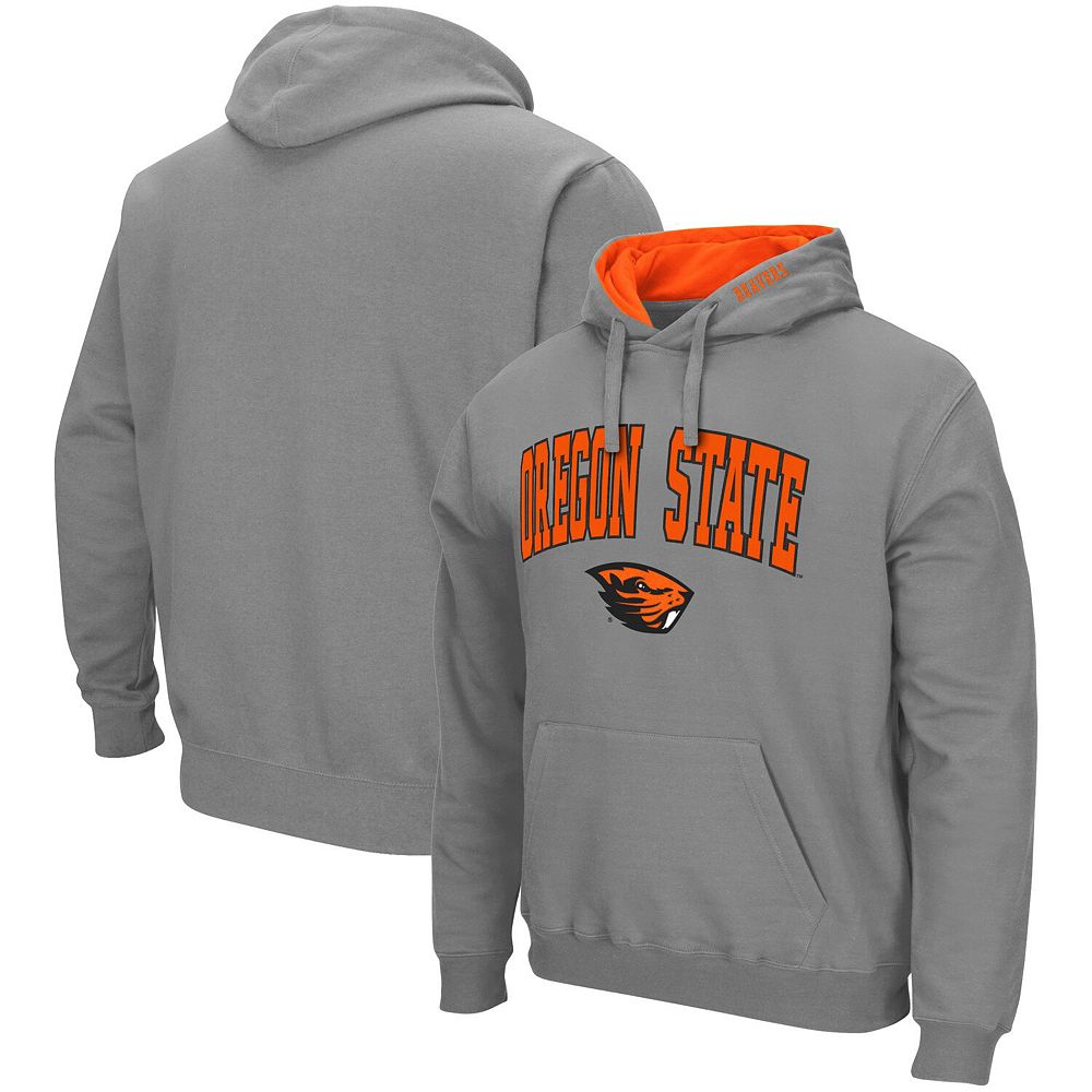 Men's Colosseum Heathered Gray Oregon State Beavers Arch & Logo 3.0 ...