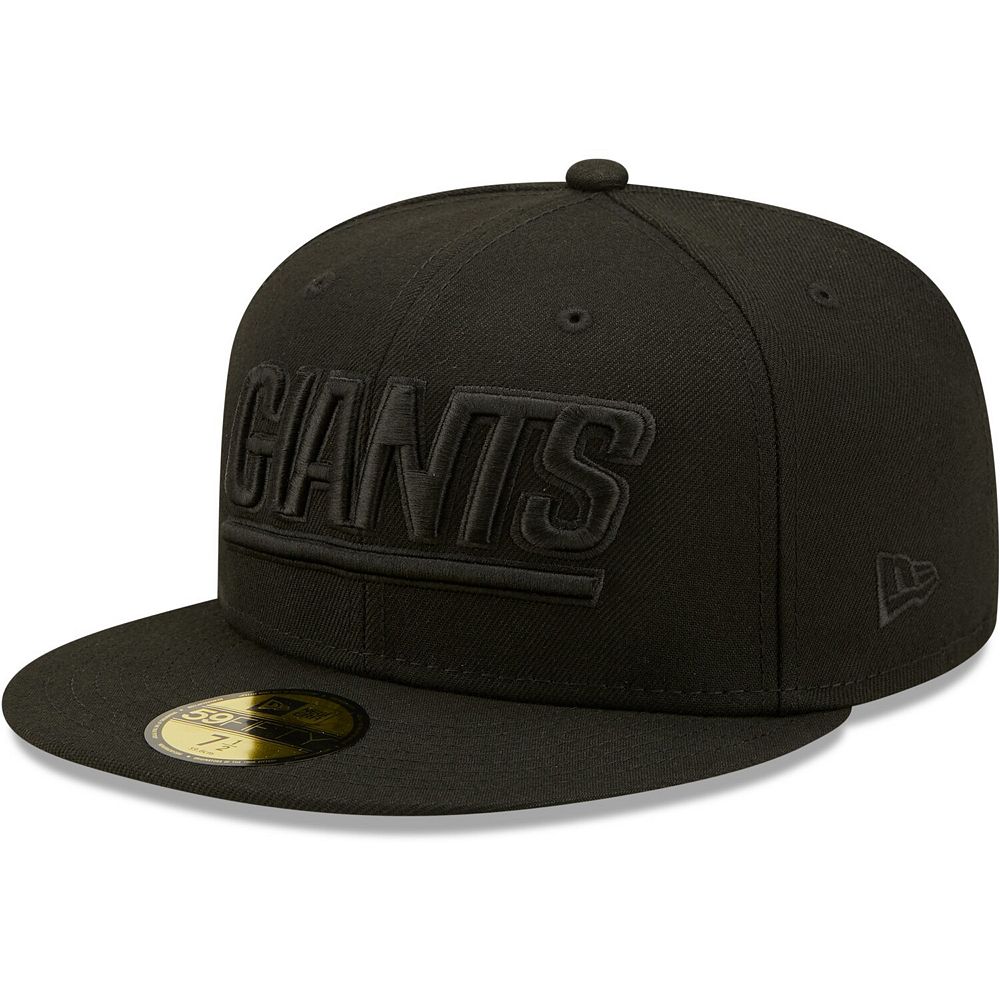 Men's New Era New York Giants Black on Black Alternate Logo 59FIFTY ...