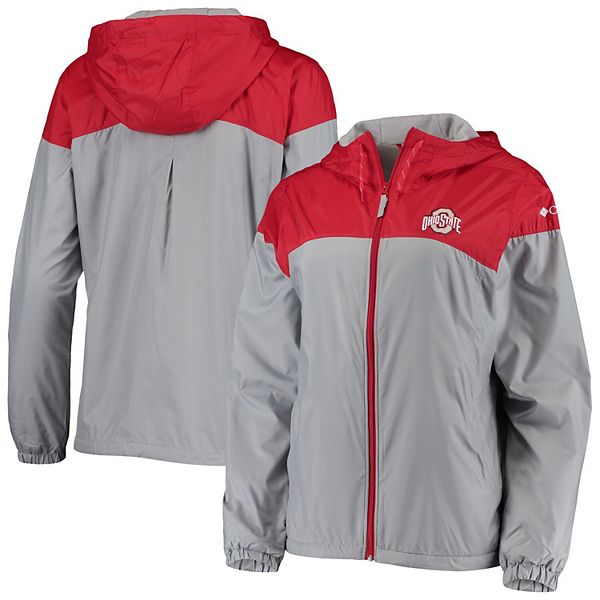 Women's Columbia Scarlet/Gray Ohio State Buckeyes Flash Forward Lined ...