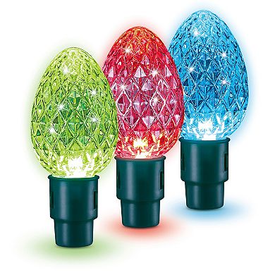 Lumations Twinkly App Control C12 Faceted Lights, 20 Bulbs, Multi Color ...