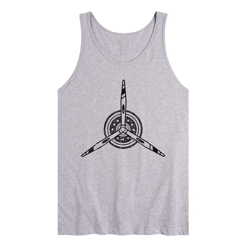 Men's Airplane Propeller Tank Top