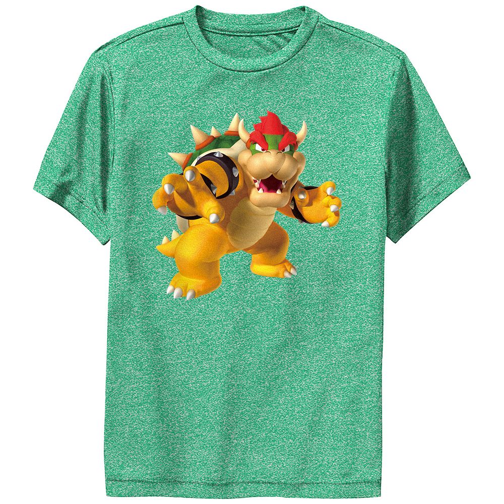 Boys 6-20 Super Mario Bowser Portrait Logo Graphic Tee