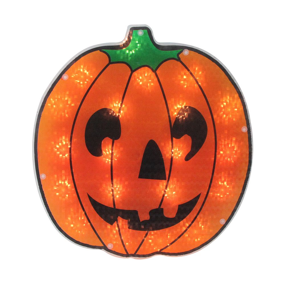Northlight Light-Up Jack O'Lantern Pumpkin Halloween Window Decor