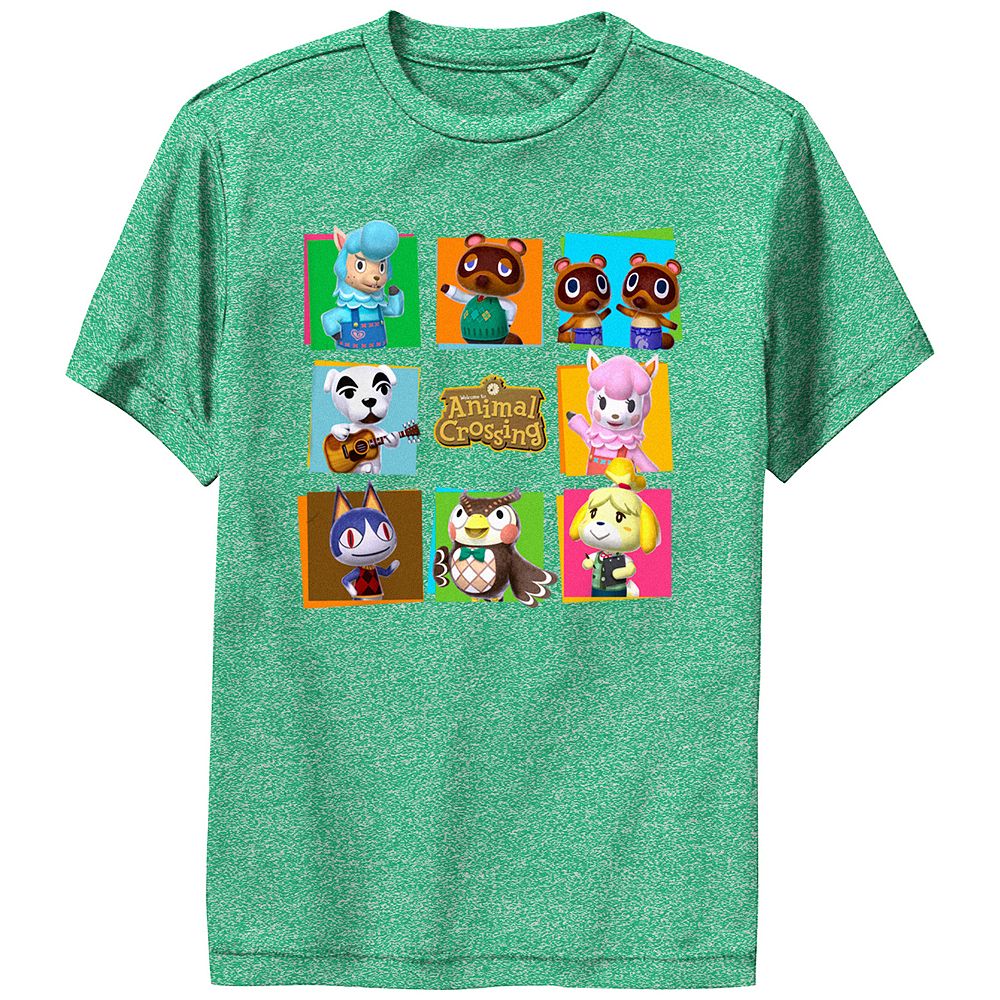 Boys 6-20 Animal Crossing Group Shot Panels Graphic Tee