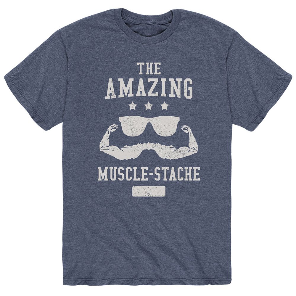 Men's Amazing Muscles Stache Tee
