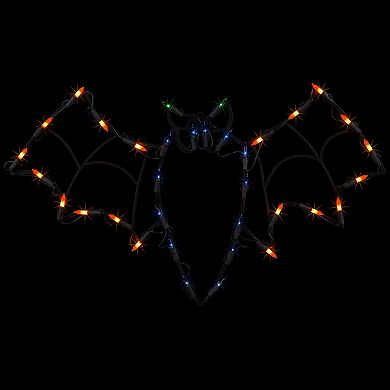 Northlight Light-Up Bat Halloween Window Decor