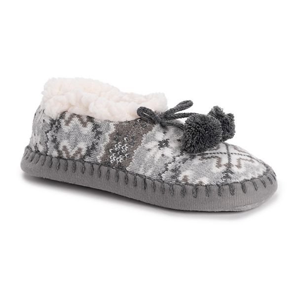 Women's MUK LUKS Patterned Sherpa Ballerina Slippers