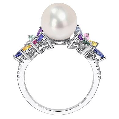 Stella Grace 14k White Gold Freshwater Cultured Pearl, Multicolor ...