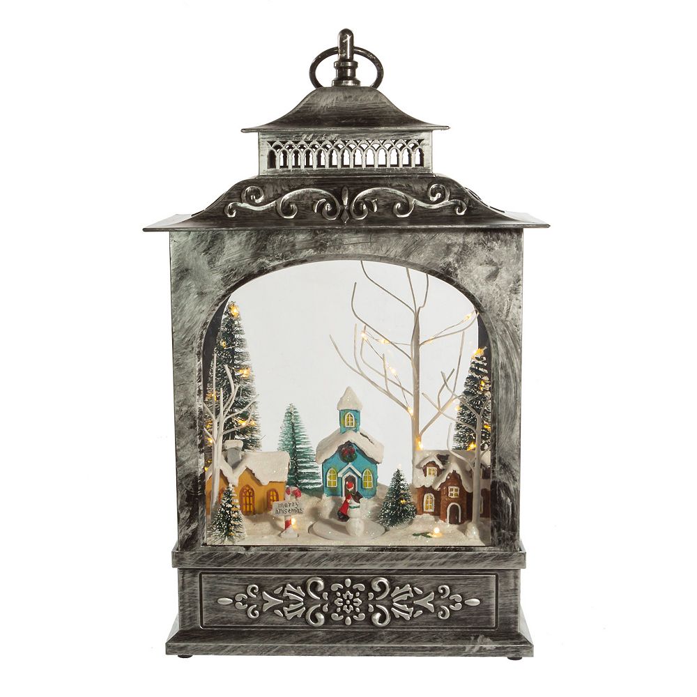 LED Musical Christmas Village Lantern Floor Decor