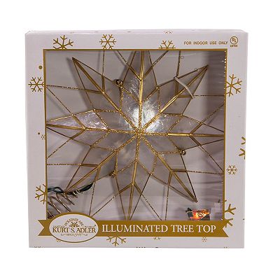 10-Light Capiz Shell Star Christmas Tree Topper