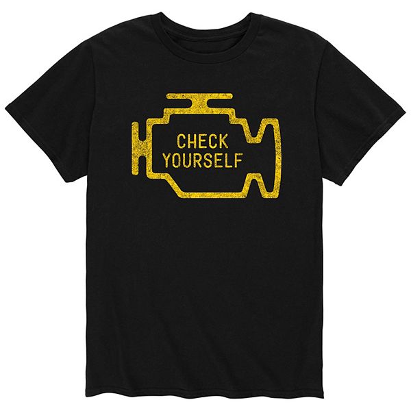 Men's Engine Light Check Yourself Tee