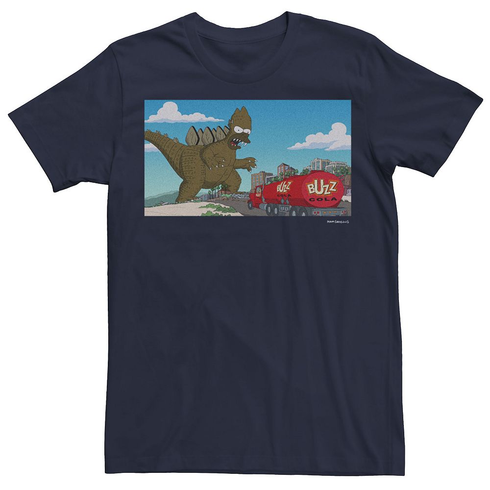 Men's The Simpsons Godzilla Homer Portrait Tee