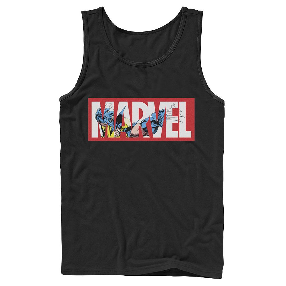 Men's Marvel X-Men Wolverine Logo Fill Tank Top