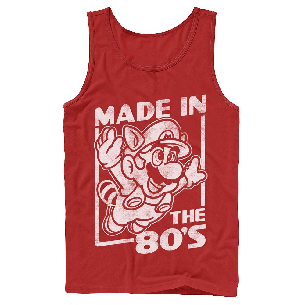 Men's Super Mario Tanooki Mario Made In The 80's Tank Top