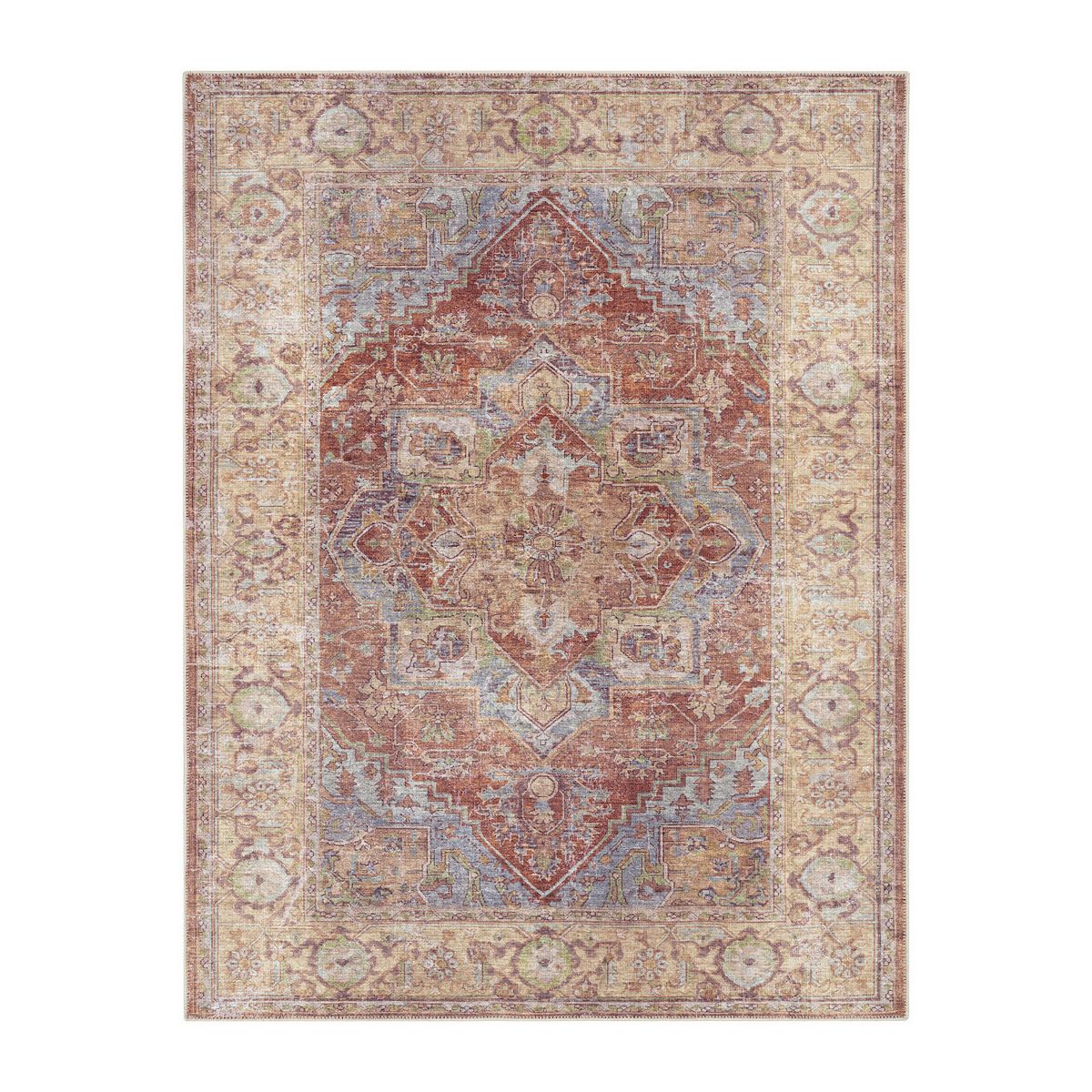 Decor 140 Adams Traditional Washable Area Rug, Blue Deals and Price ...