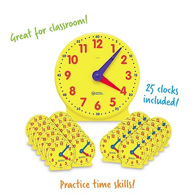 Learning Resources Big Time Classroom Clock Kit