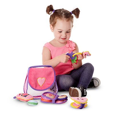 Melissa Doug Pretty Purse Fill and Spill Soft Play Set Toddler Toy