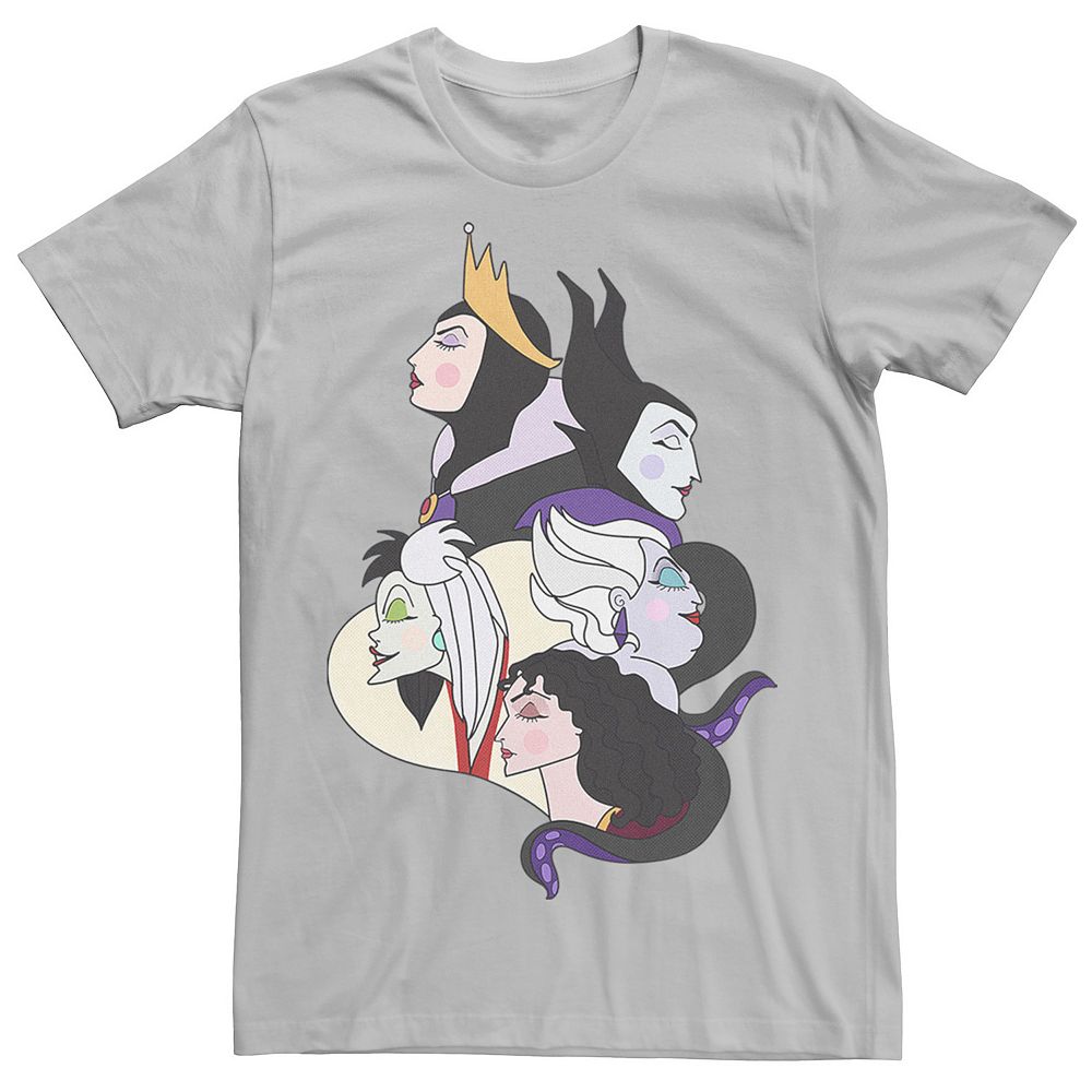Disney's Villains Side Profile Group Shot Men's Tee