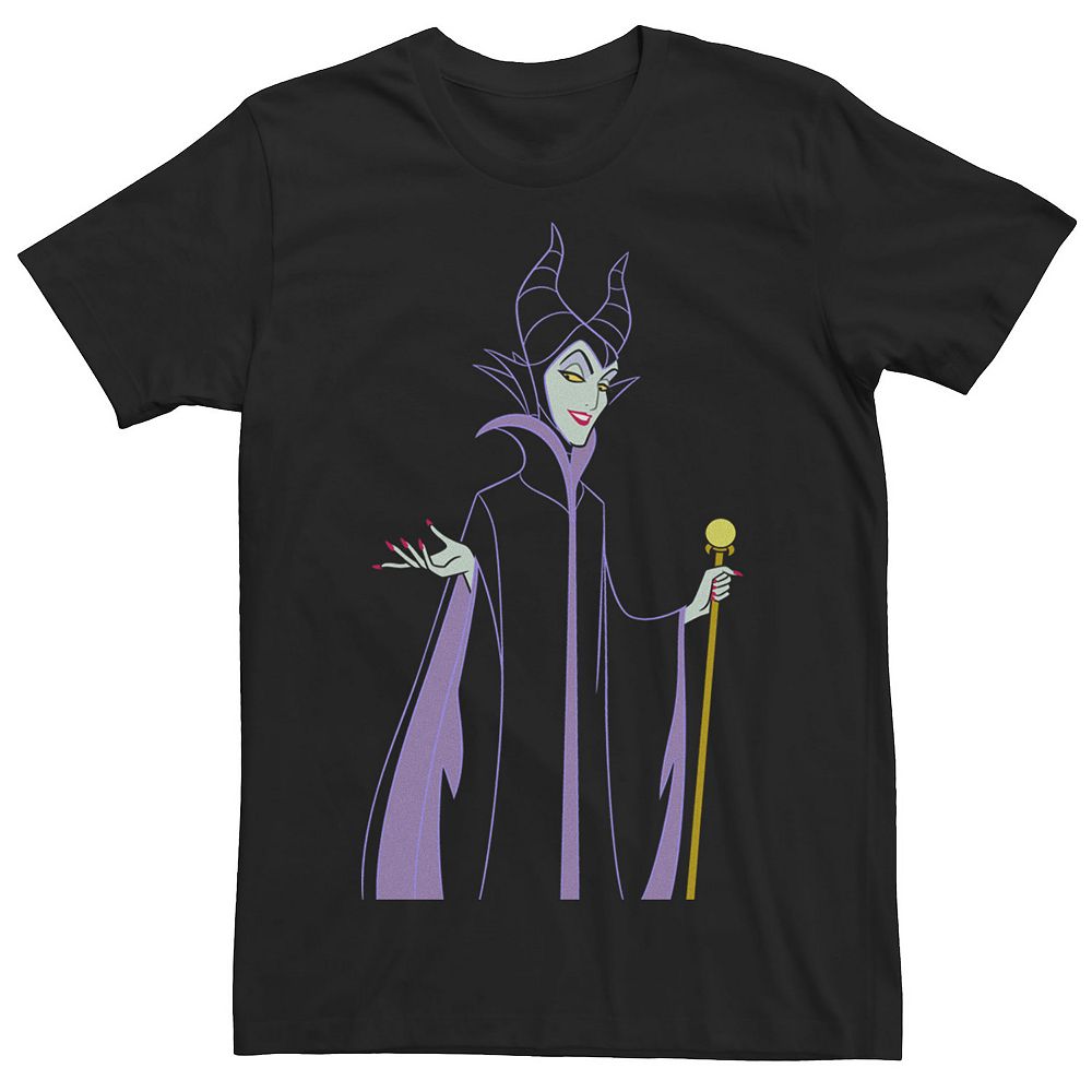 Disney's Maleficent Smirk Line Art Portrait Men's Tee