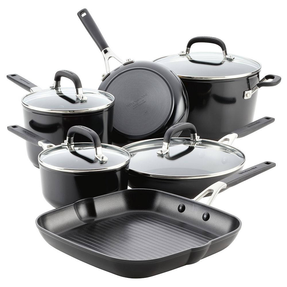 KitchenAid® 10-pc. Hard-Anodized Nonstick Cookware Set