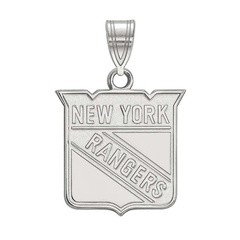 LogoArt New York Rangers Sterling Silver Logo Pendant