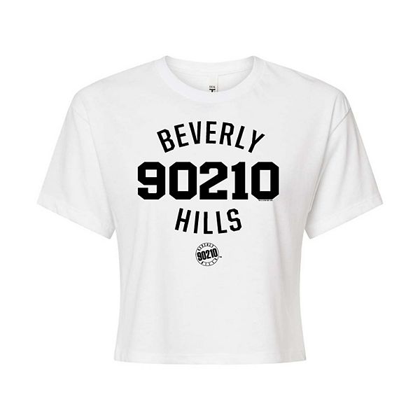 Juniors' Beverly Hills 90210 Cropped Tee