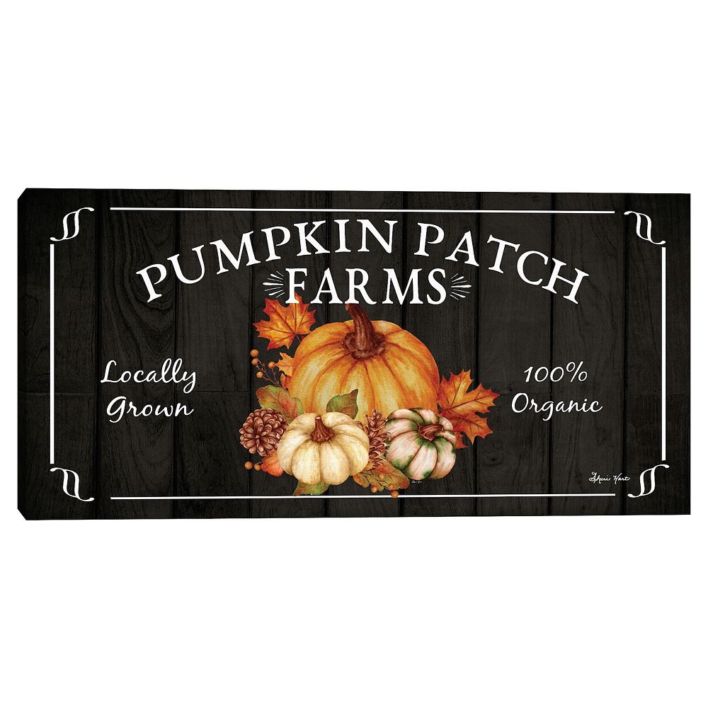Masterpiece Pumpkin Patch Horizontal Black Wall Decor