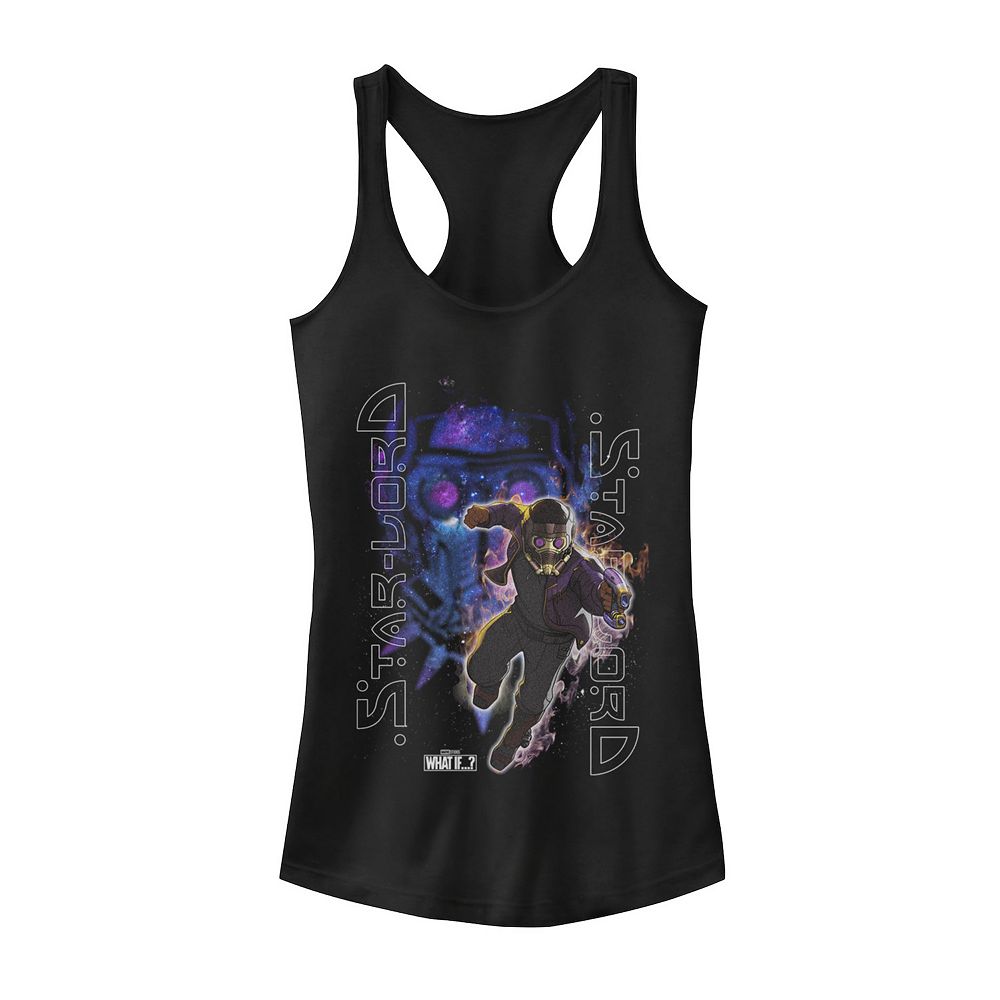 Juniors' Marvel What If Star Lord Galactic Poster Tank