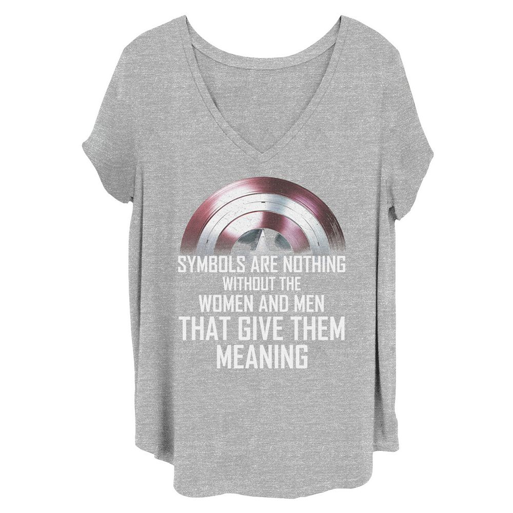 Juniors' Plus Size Marvel The Falcon & the Winter Soldier Symbols Are ...