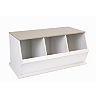 Badger Basket Three Bin Stackable Storage Cubby