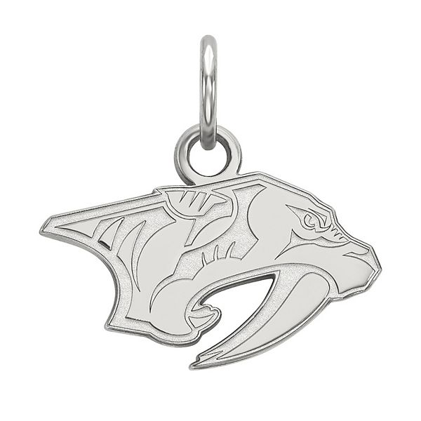 LogoArt Nashville Predators Sterling Silver Mini Logo Pendant