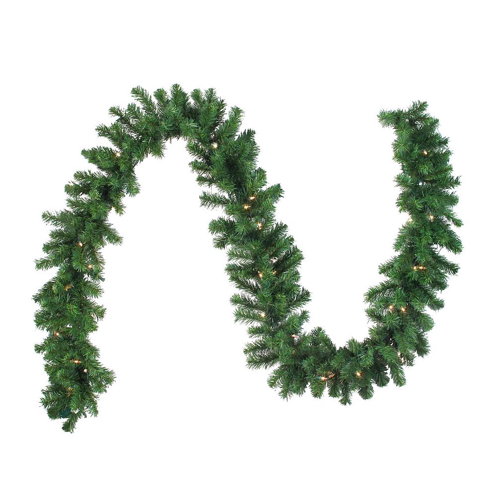 Northlight 9-Foot Pre-Lit Oak Creek Pine Artificial Christmas Garland