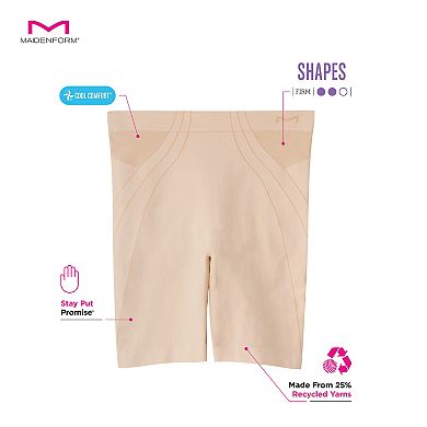 Women's Maidenform® Feel Good Fashion High Waisted Shorts Firm Control ...