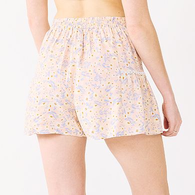 Juniors' SO® Ruffle Hem Flared Shorts