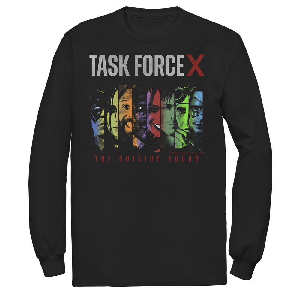 Men's The Suicide Squad Task Force X Colorful Portrait Panels Tee