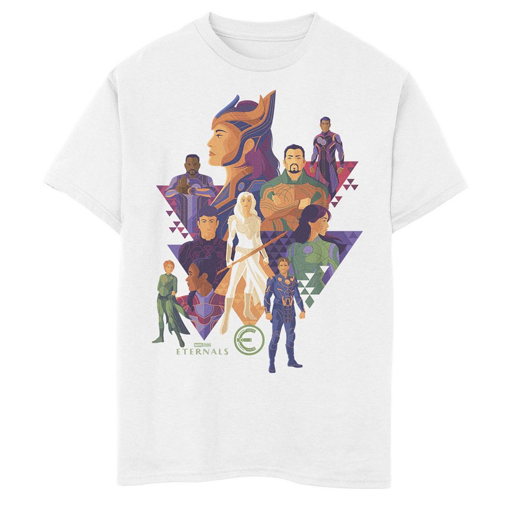 Boys 8-20 Marvel Eternals Deco Art Style Character Collage Graphic Tee