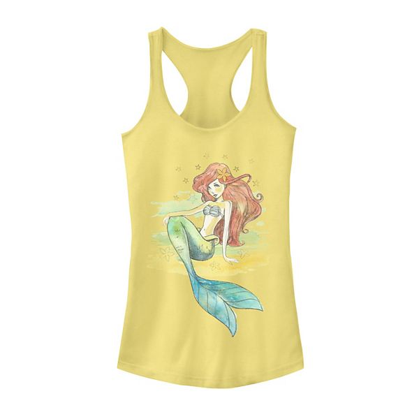 Disney's Princess The Little Mermaid Ariel Star Fish Sketch Racerback ...