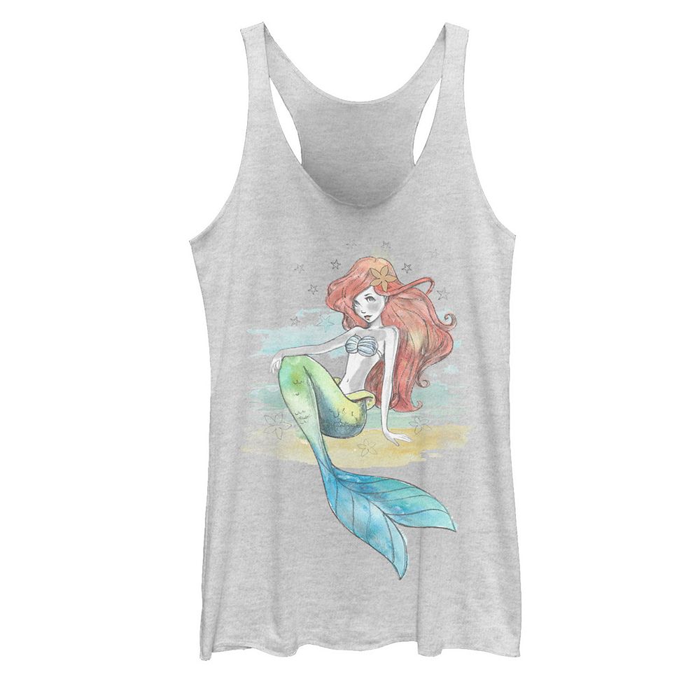Disney's Princess The Little Mermaid Ariel Star Fish Sketch Racerback ...