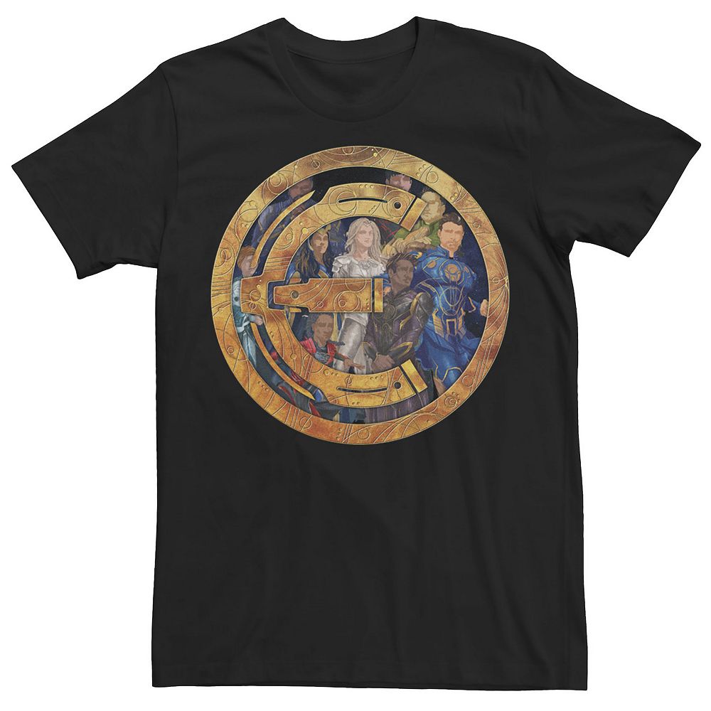 Men's Marvel Eternals Badge Tonal Group Shot Tee