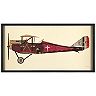 Antique Biplane 2 Collage Framed Graphic Wall Art