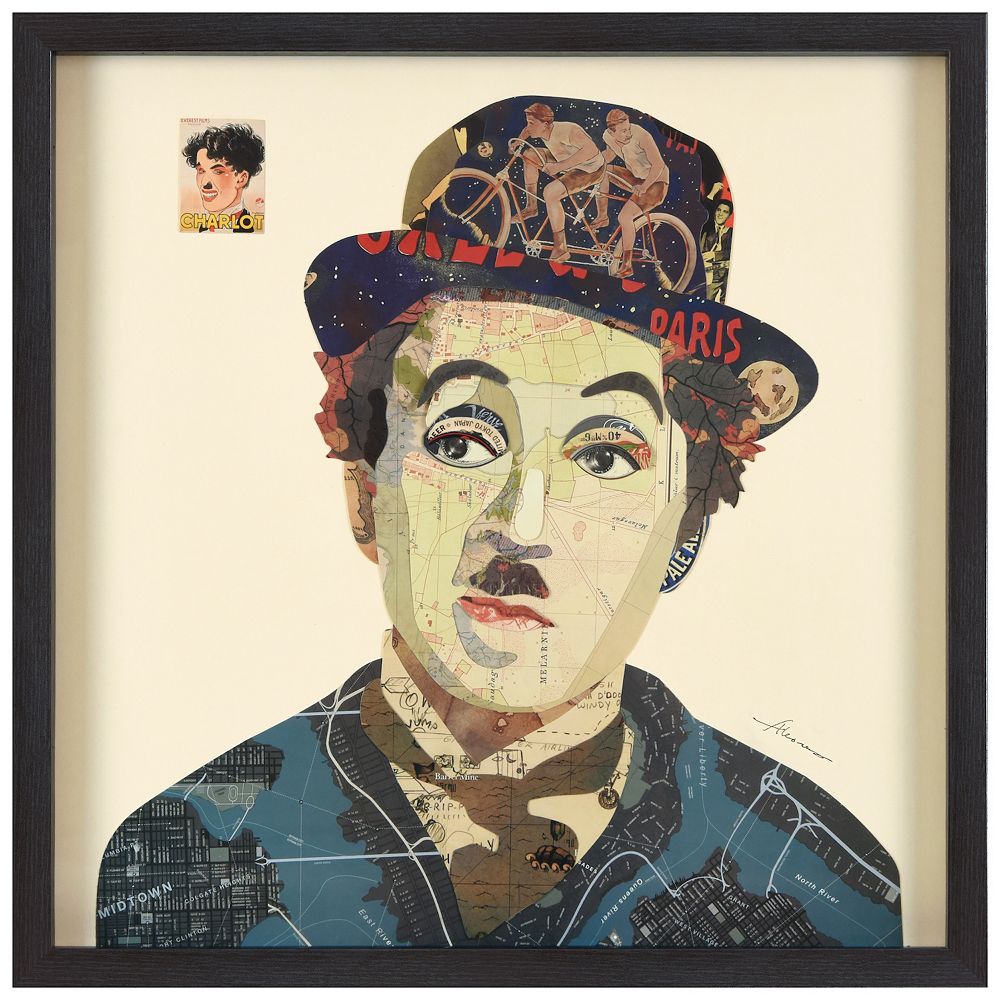 Charlie Collage Framed Graphic Wall Art